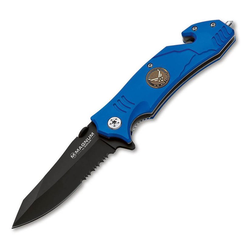 Джобен нож Boker Magnum - Air Force Rescue, 8.3 см острие, алуминиева ...